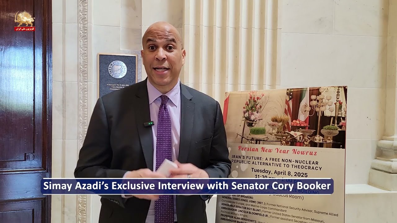 Senator Cory Booker To Iran's People's : “You Are Not Alone"